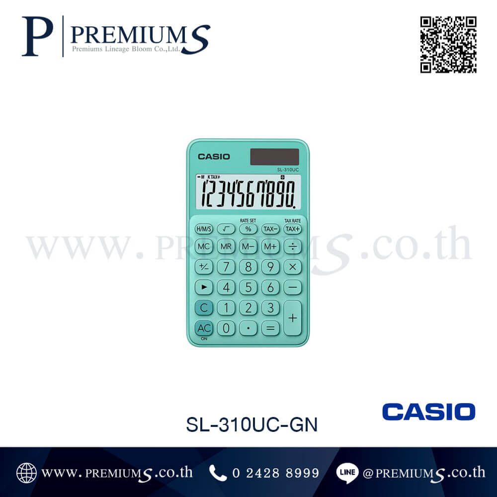 casio calculator เครื่องคิดเลข รุ่น SL-310UC พรีเมี่ยม เพิ่มโลโก้