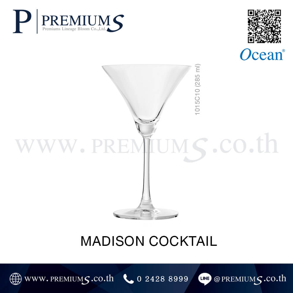 แก้วก้าน Stemware แก้วไวน์ Ocean แก้วใสดีไซน์สวย พร้อมสกรีนโลโก้