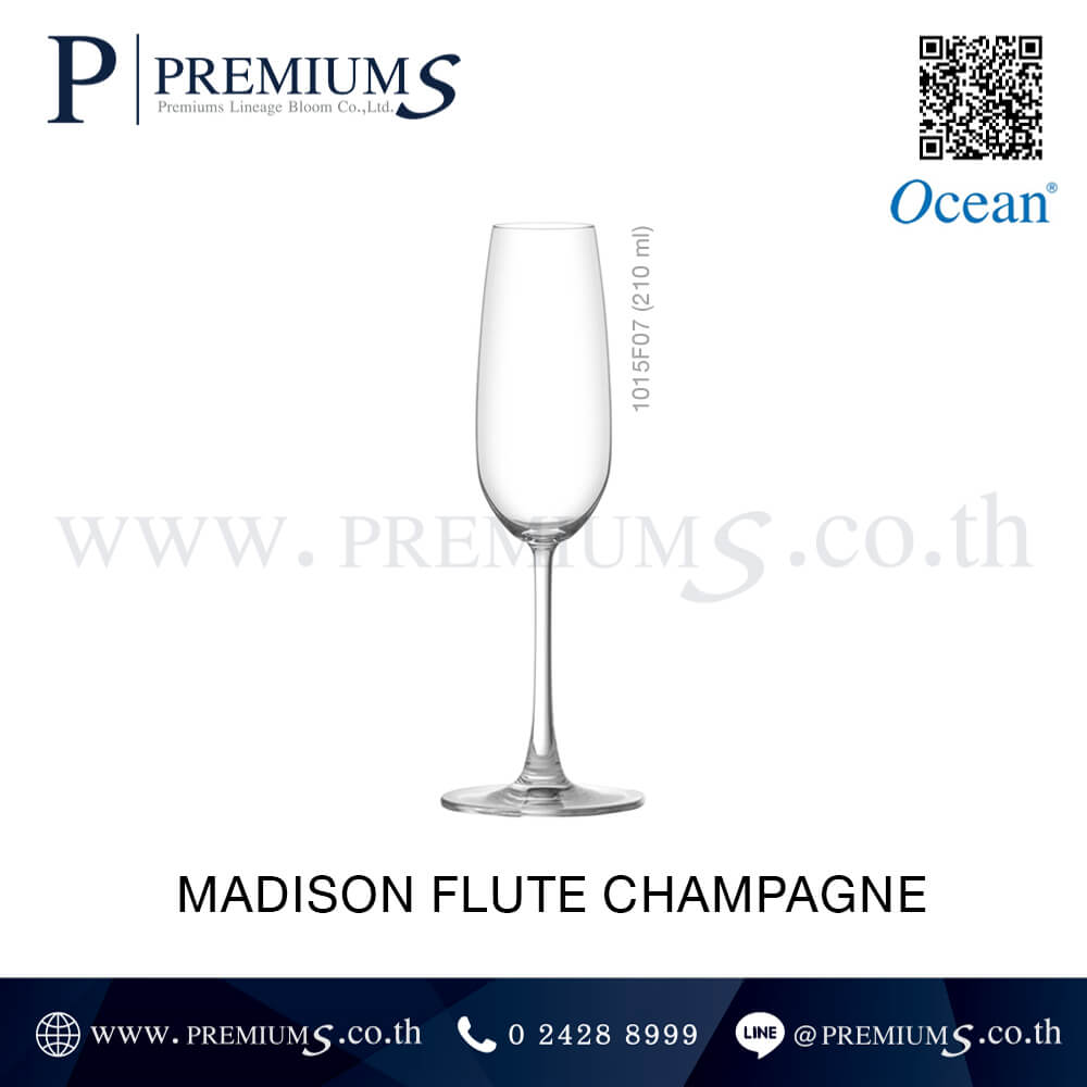 แก้วใสแชมเปญ Ocean รุ่น MADISON FLUTE CHAMPAGNE - แก้วแชมเปญ แก้วใสทรงสูง