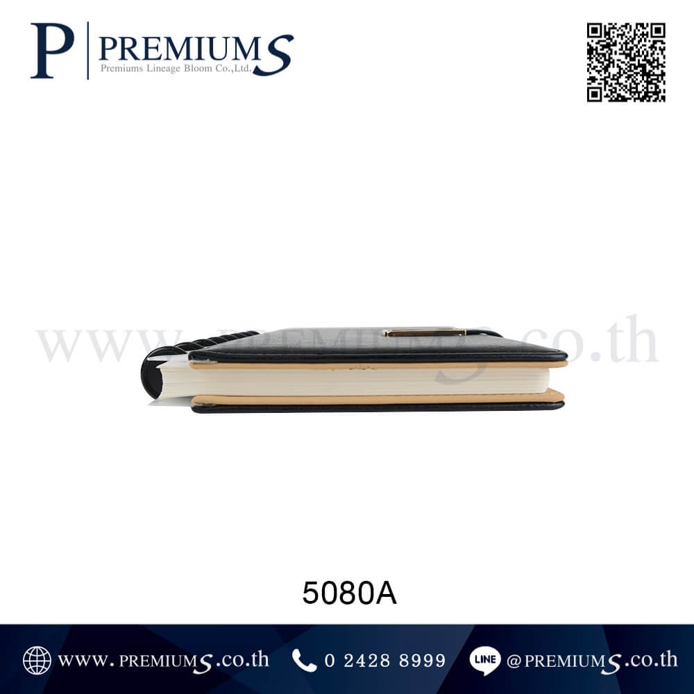 สมุดโน๊ตปกหนัง พรีเมี่ยม รุ่น 5080A โรงงานผลิตสมุดโน๊ต สกรีนโลโก้