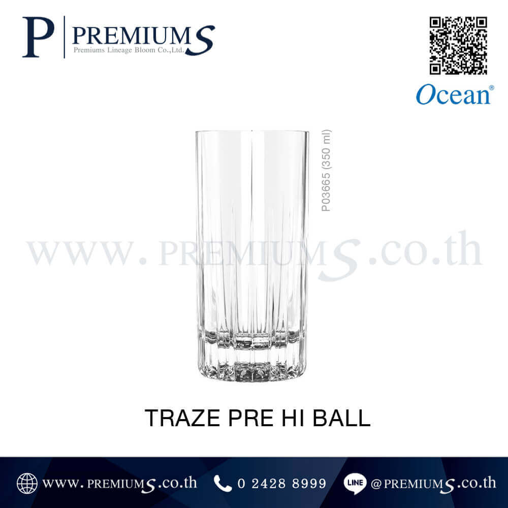 แก้วใสอะคริลิค แก้วใสโอเชี่ยน - Ocean รุ่น TRAZE PRE HI BALL