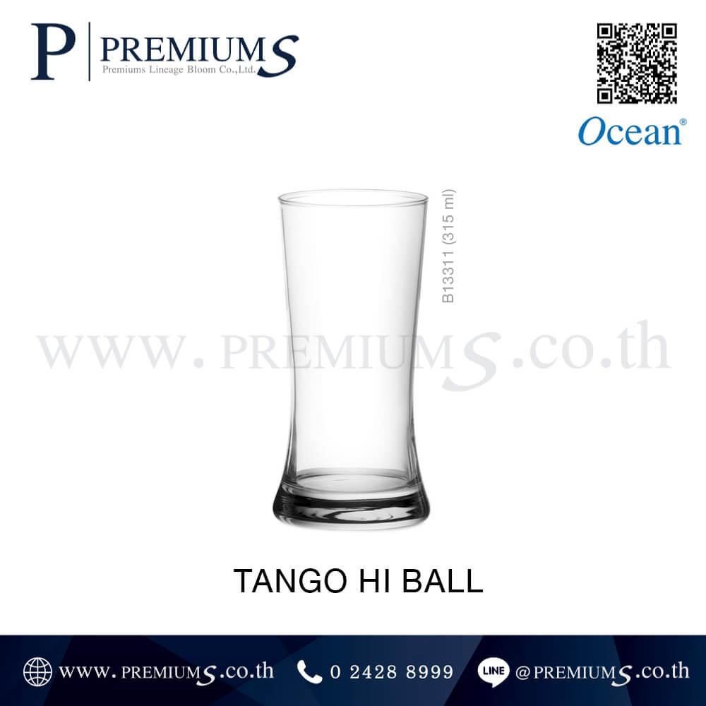 แก้วเบียร์ แก้วคาเฟ่ แก้วใสพรีเมี่ยม - Ocean รุ่น TANGO HI BALL